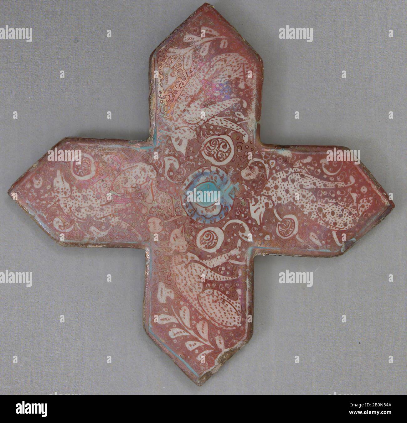 Cross-Shaped Tile, Cross-shaped tile, second half 13th century, Made in ...