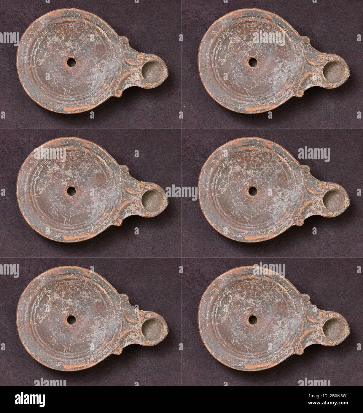 Lamp, 1st century B.C.–1st century A.D., Earthenware, Ceramics Stock ...
