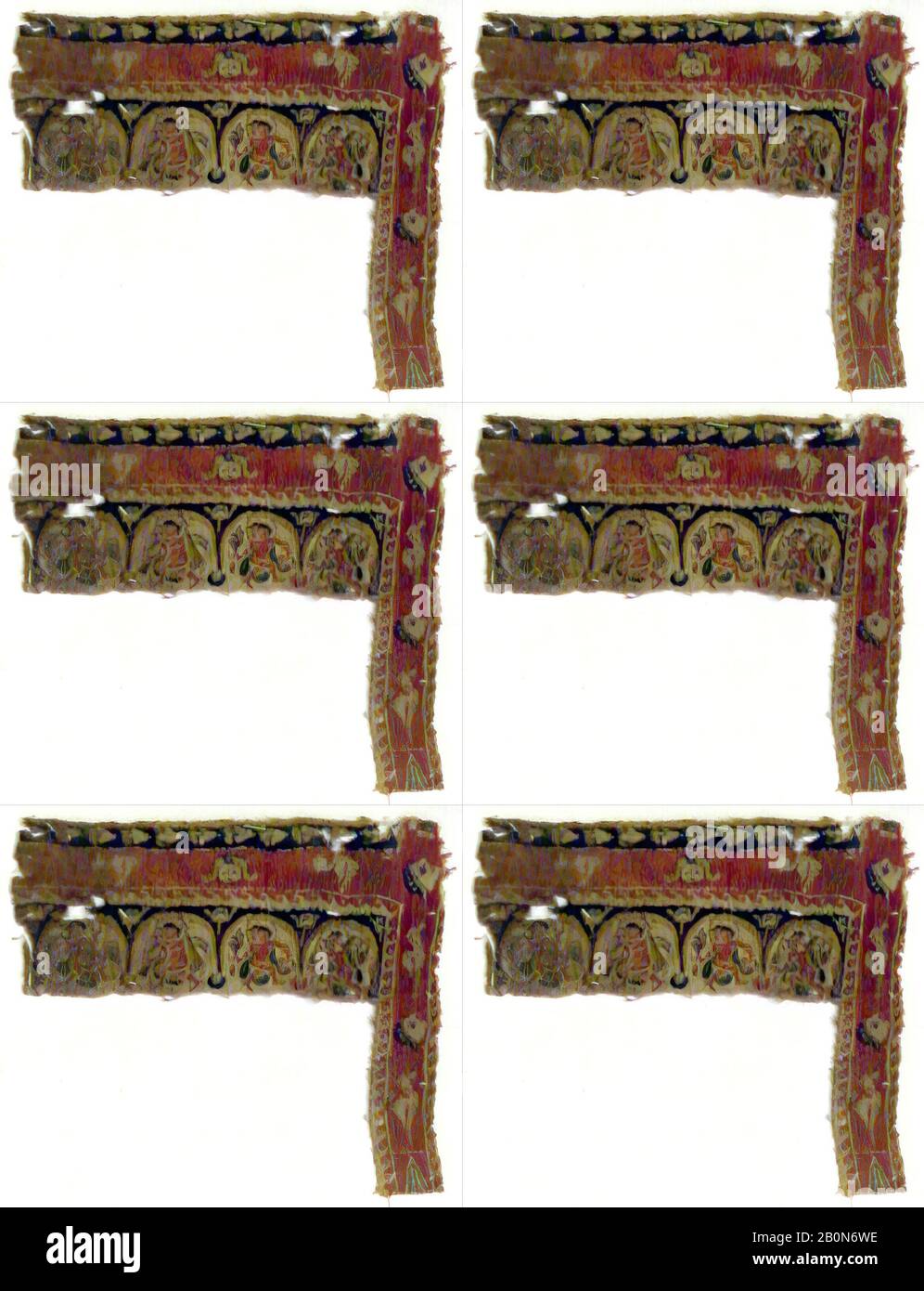 Coptic textile 6th century Cut Out Stock Images & Pictures - Alamy
