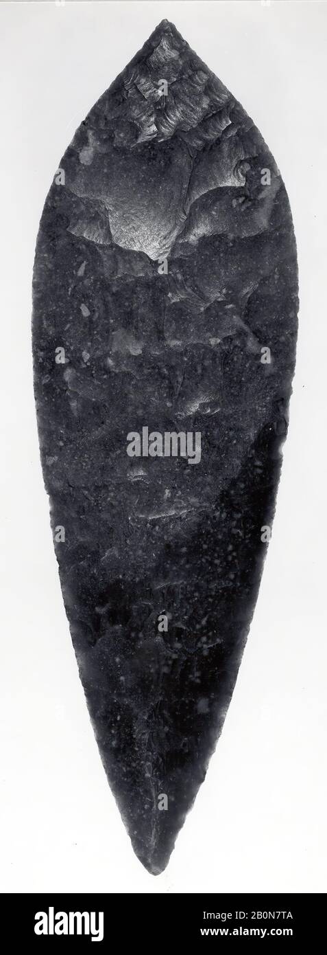 Blade, Aztec, 13th–16th century, Mexico, Mesoamerica, Aztec, Chert ...