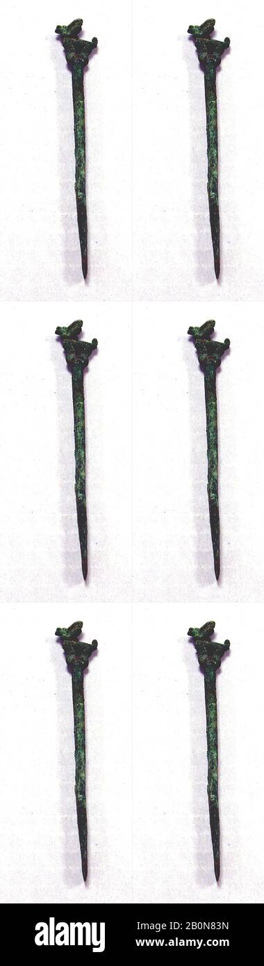 Ceremonial Knife (Tumi), Moche, 2nd–7th century, Peru, Moche, Copper ...