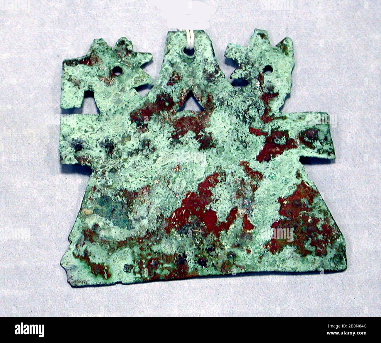 Copper Poncho Ornament, Chimú, 12th–15th century, Peru, Chimú, Copper ...