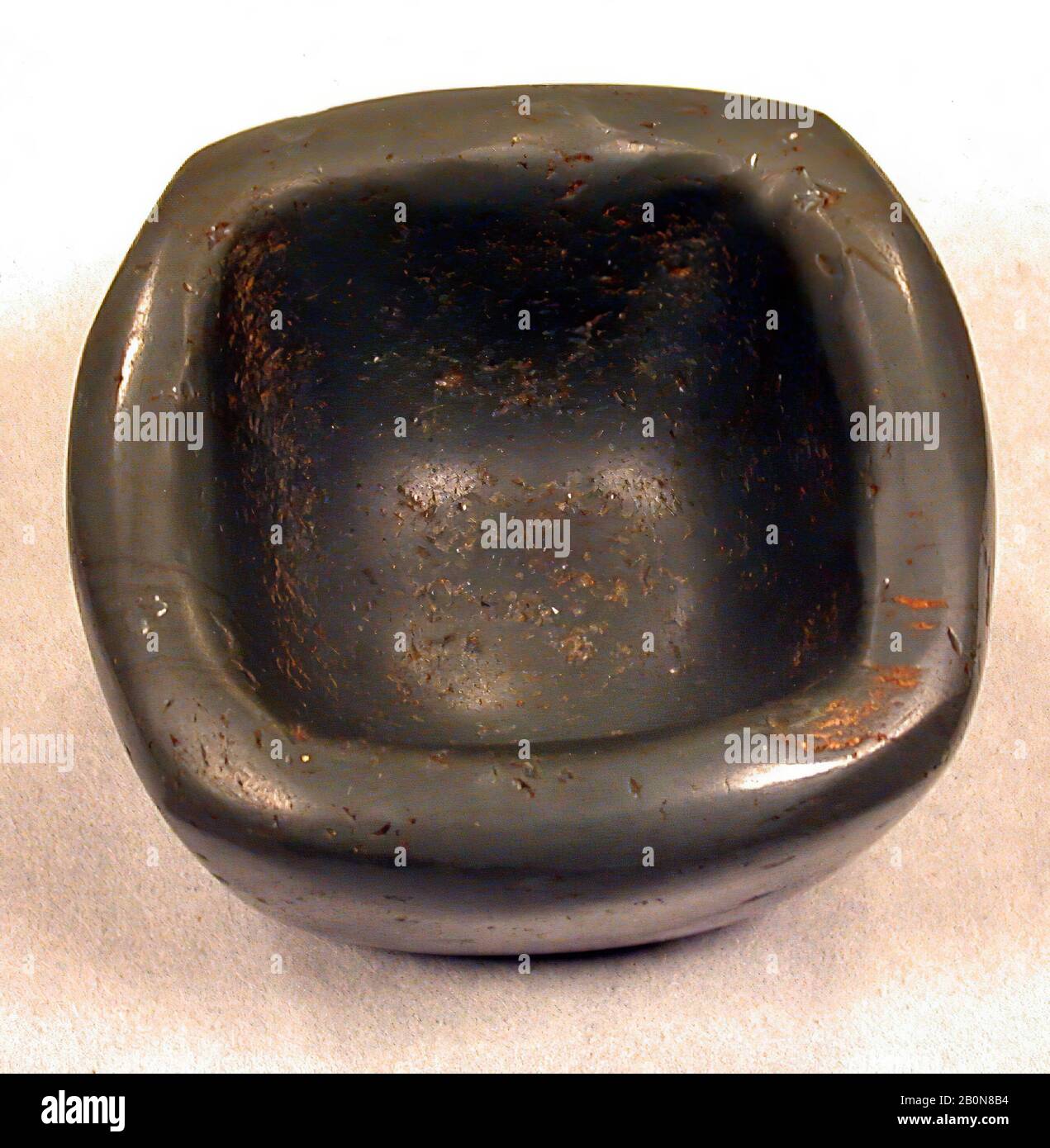 Square Obsidian Bowl, Mexican, before 16th century, Mexico, Mesoamerica ...