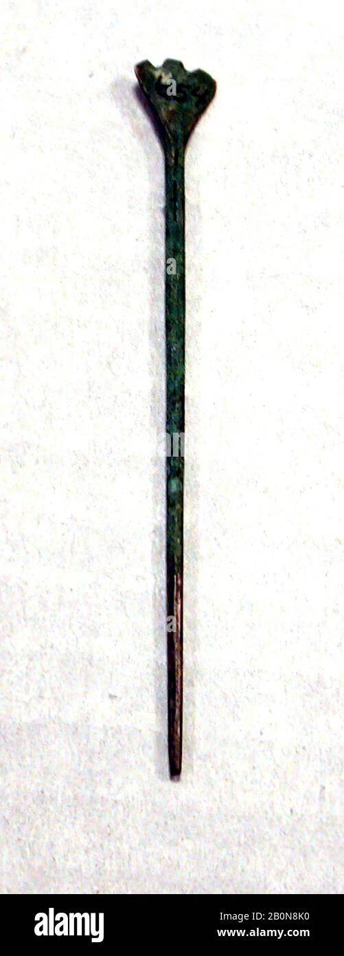 Hammered Copper Pin (tupu), Peruvian, 8th–mid-16th century, Peru ...