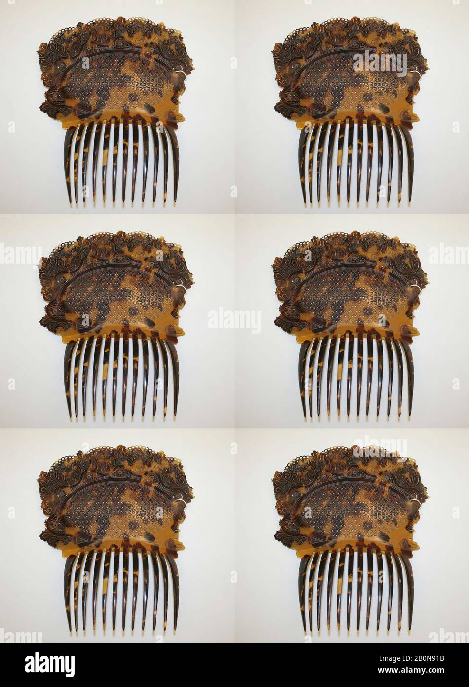Comb, American, 19th century, American, tortoise shell Stock Photo - Alamy