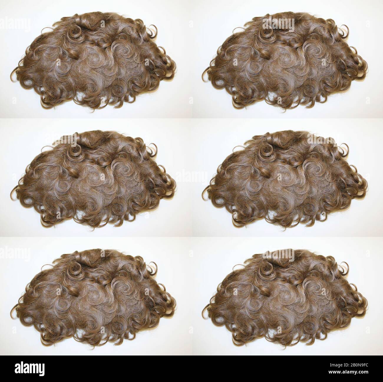 Wig, British, early 19th century, British, hair Stock Photo - Alamy