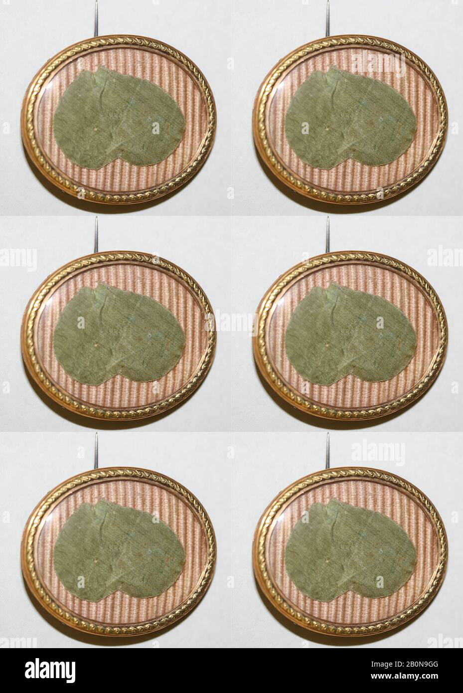 Brooch, French, 18th century, French, silk Stock Photo - Alamy