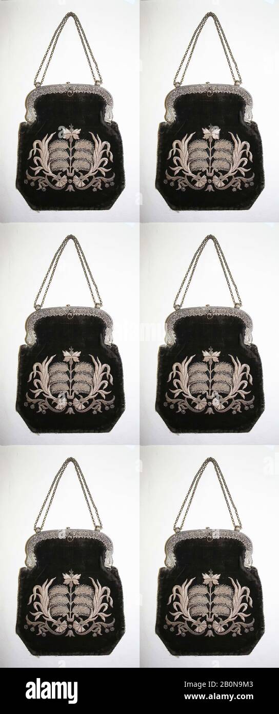 Bag, German, 19th century, German Stock Photo - Alamy