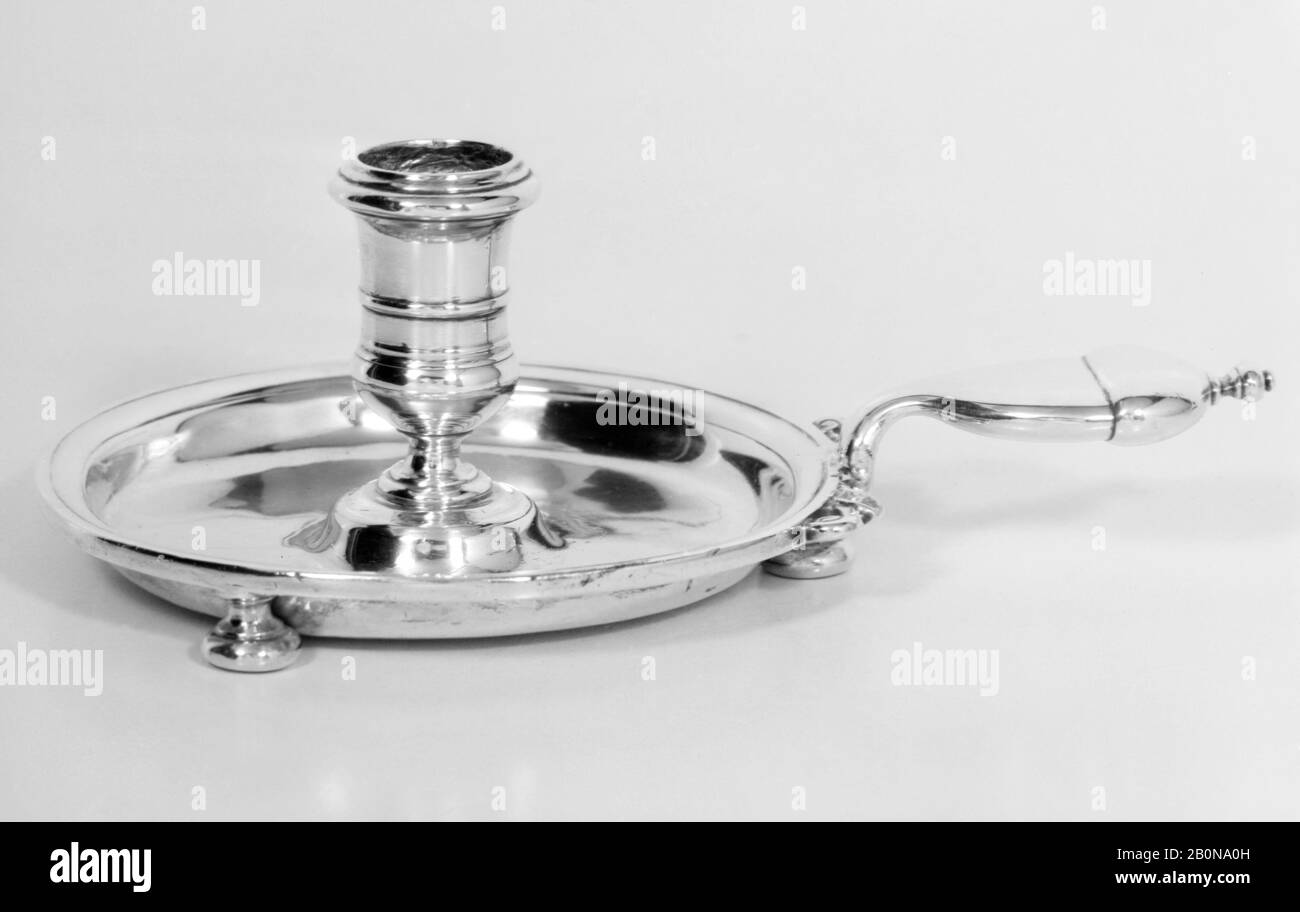 Probably by Augustin Courtauld, Chamber candlestick, British, London ...