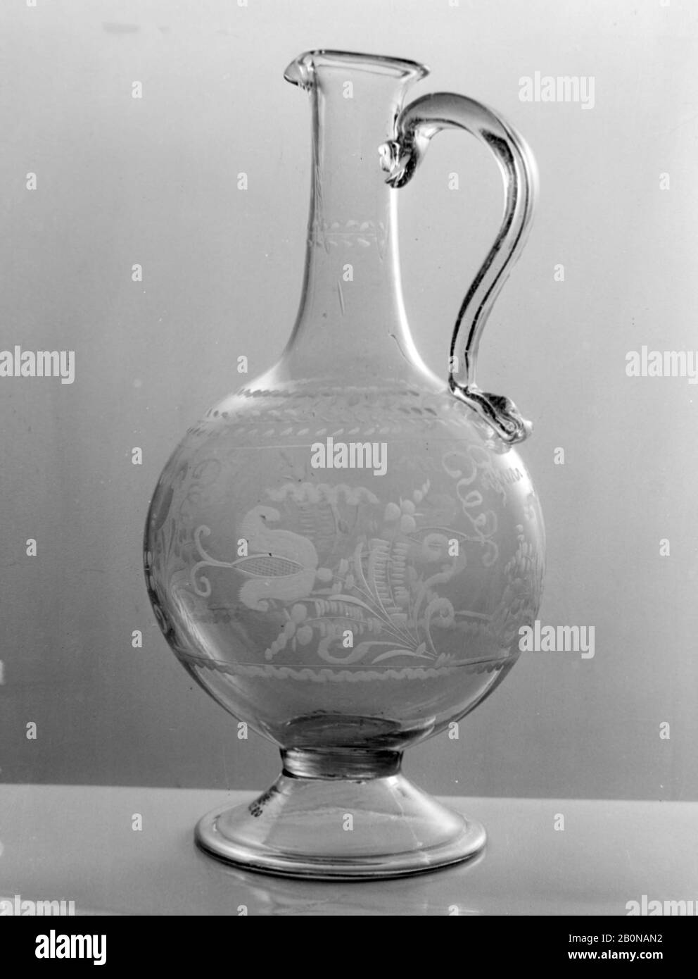 Ewer, Dutch, 18th century, Dutch, Glass, Height: 15 1/2 in. (39.4 cm ...