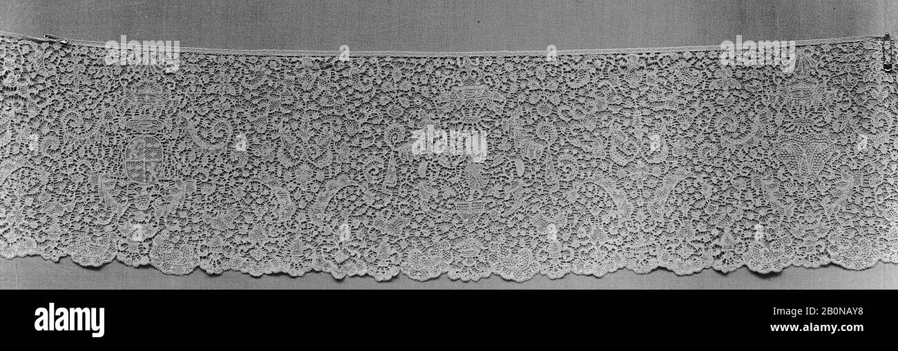 Flounce, Flemish, Brussels, late 17th century, Flemish, Brussels ...