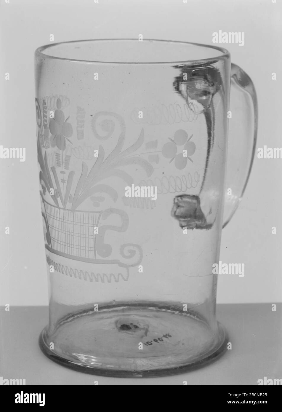 Mug, probably German, 18th century, probably German, Glass, Height: 6 7 ...