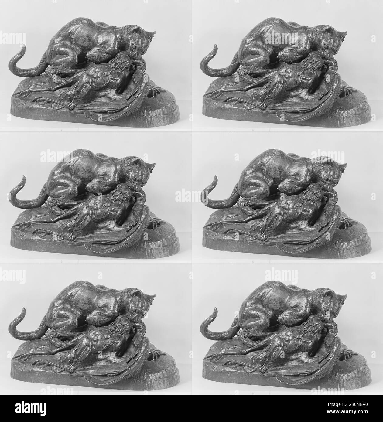 Antoine-Louis Barye, Ocelot Devouring a Heron, French, Antoine-Louis ...