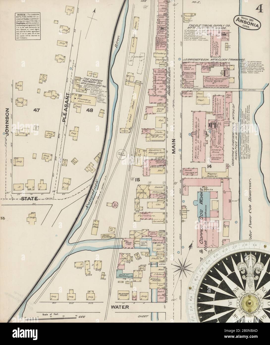 Ansonia connecticut map hi-res stock photography and images - Alamy