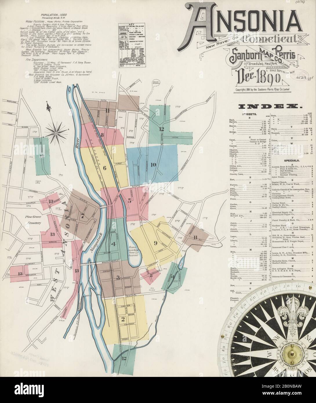 Ansonia connecticut map hi-res stock photography and images - Alamy