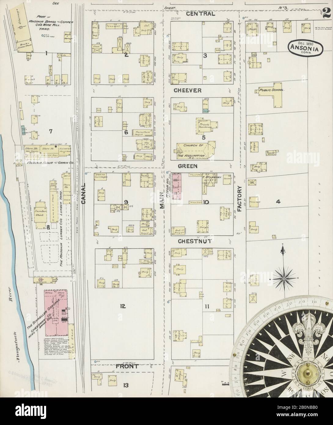 Ansonia map hi-res stock photography and images - Alamy