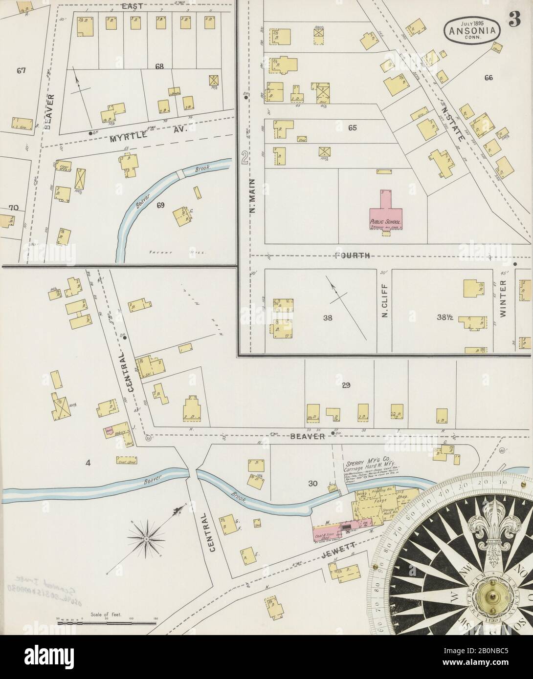 Ansonia connecticut map hi-res stock photography and images - Alamy