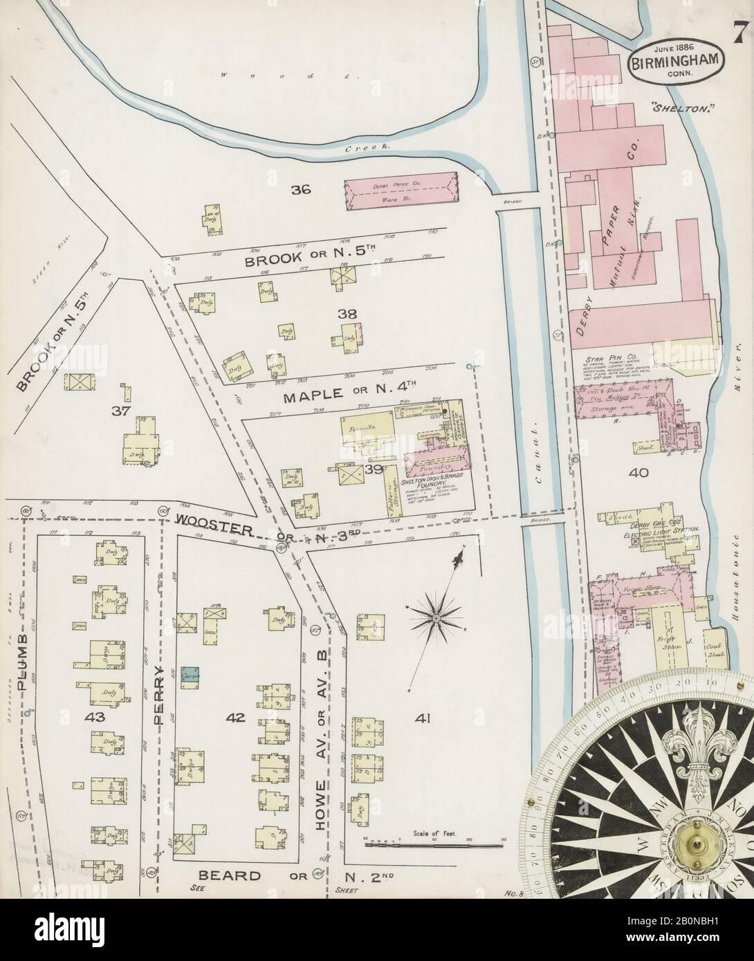 Image 7 of Sanborn Fire Insurance Map from Birmingham, New Haven County ...