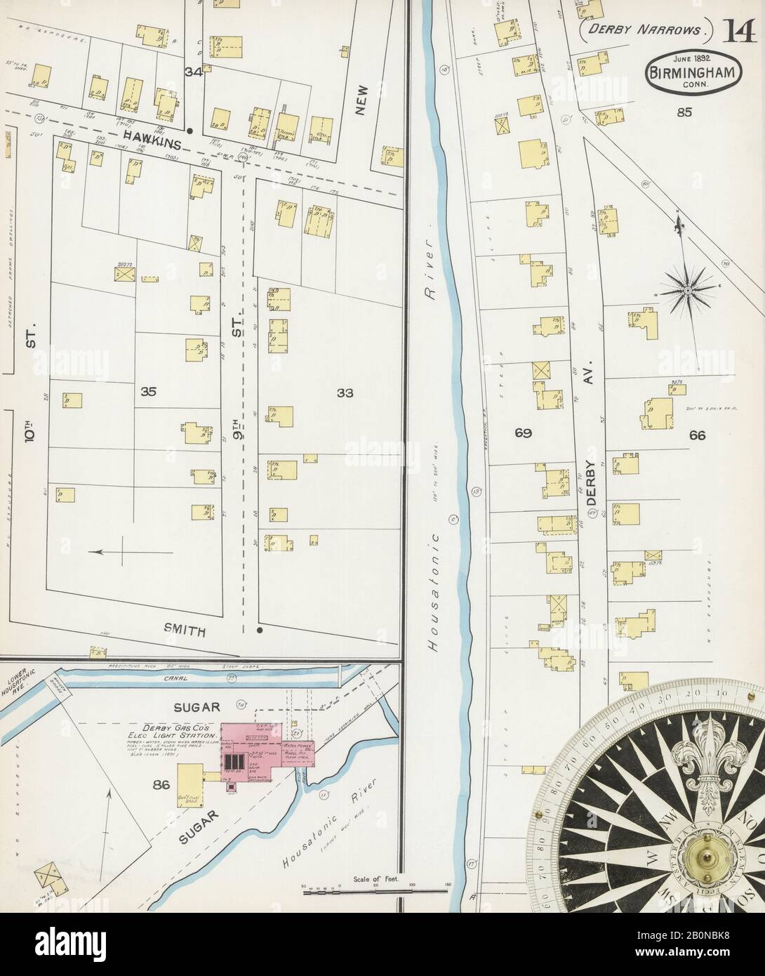 Map of shelton connecticut hi-res stock photography and images - Alamy