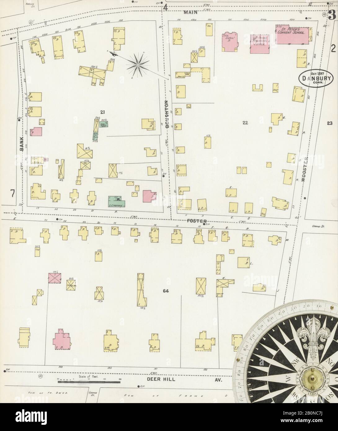 Danbury map hi-res stock photography and images - Alamy