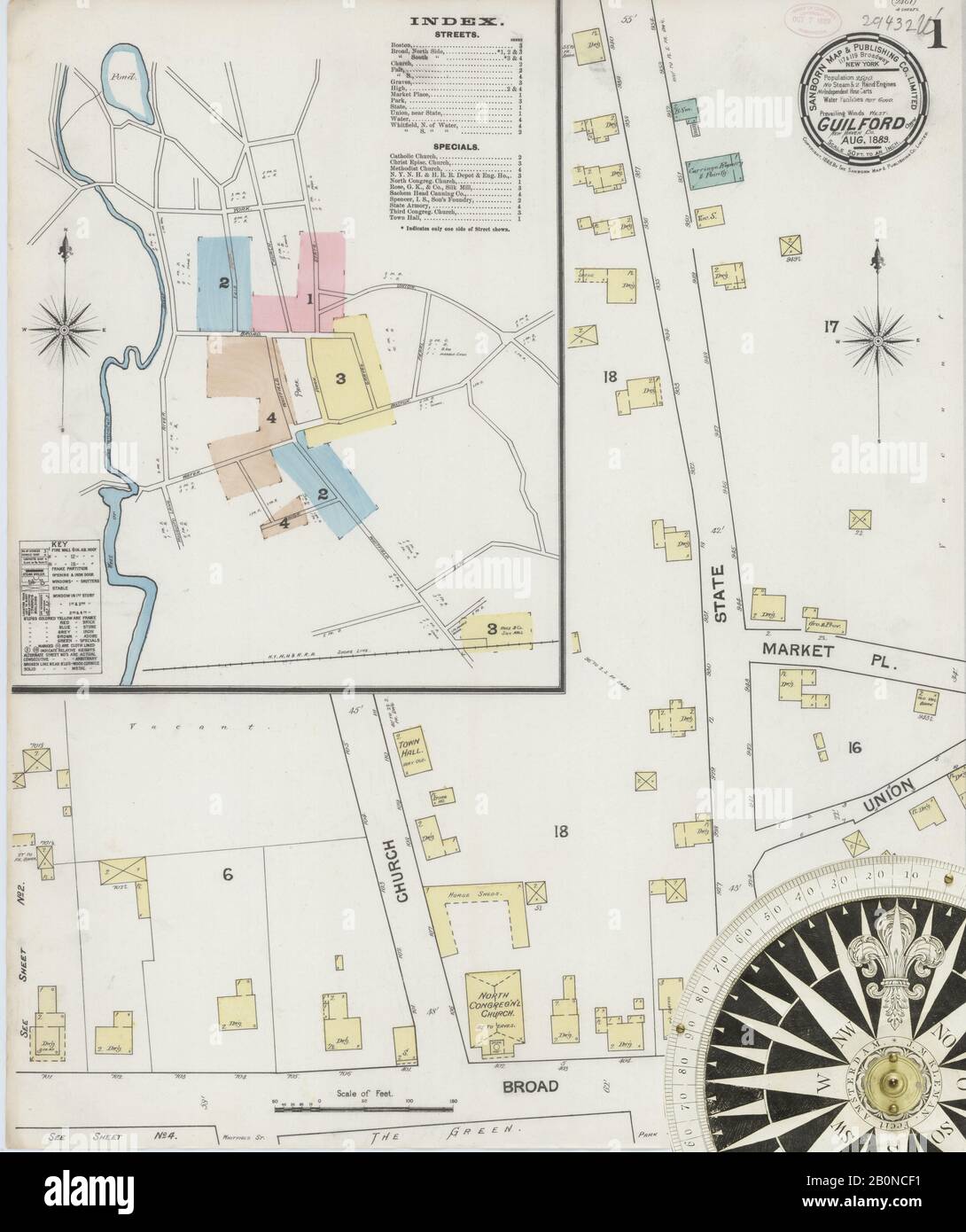 Image 1 of Sanborn Fire Insurance Map from Guilford, New Haven County ...