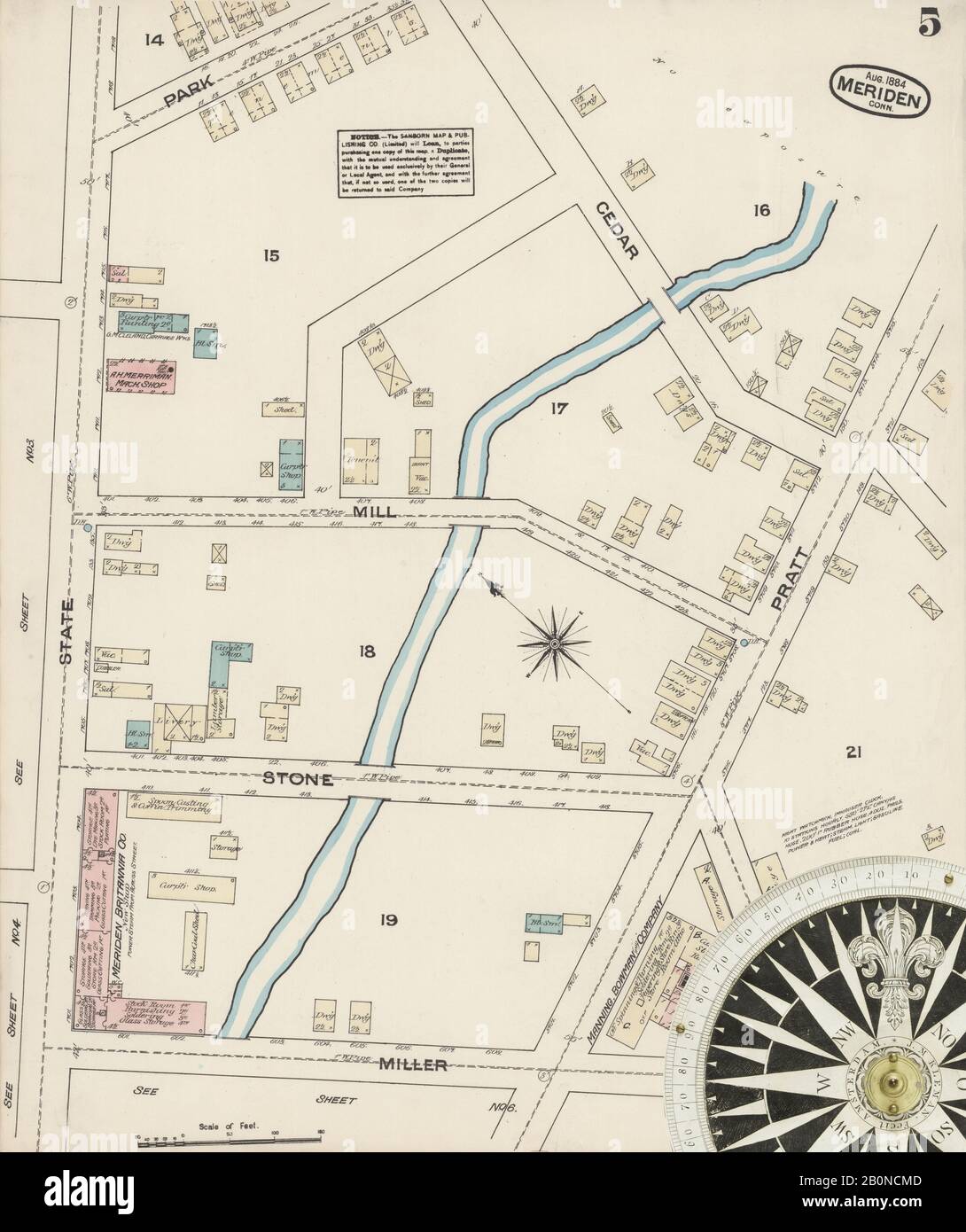 Map Of Meriden Connecticut High Resolution Stock Photography and Images ...