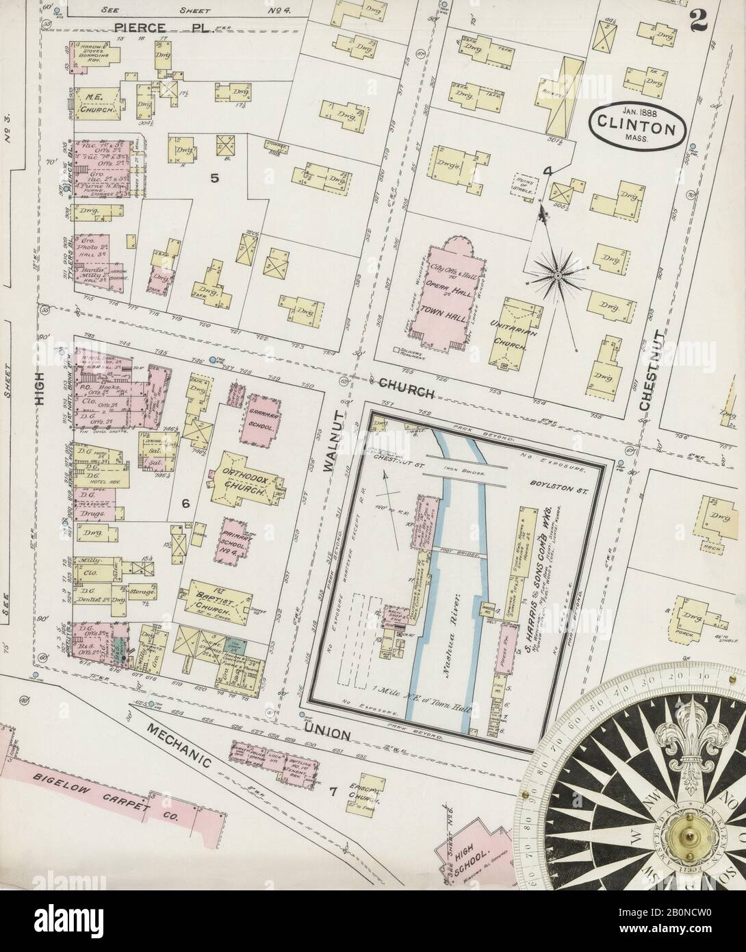 Image 2 of Sanborn Fire Insurance Map from Clinton, Worcester County ...