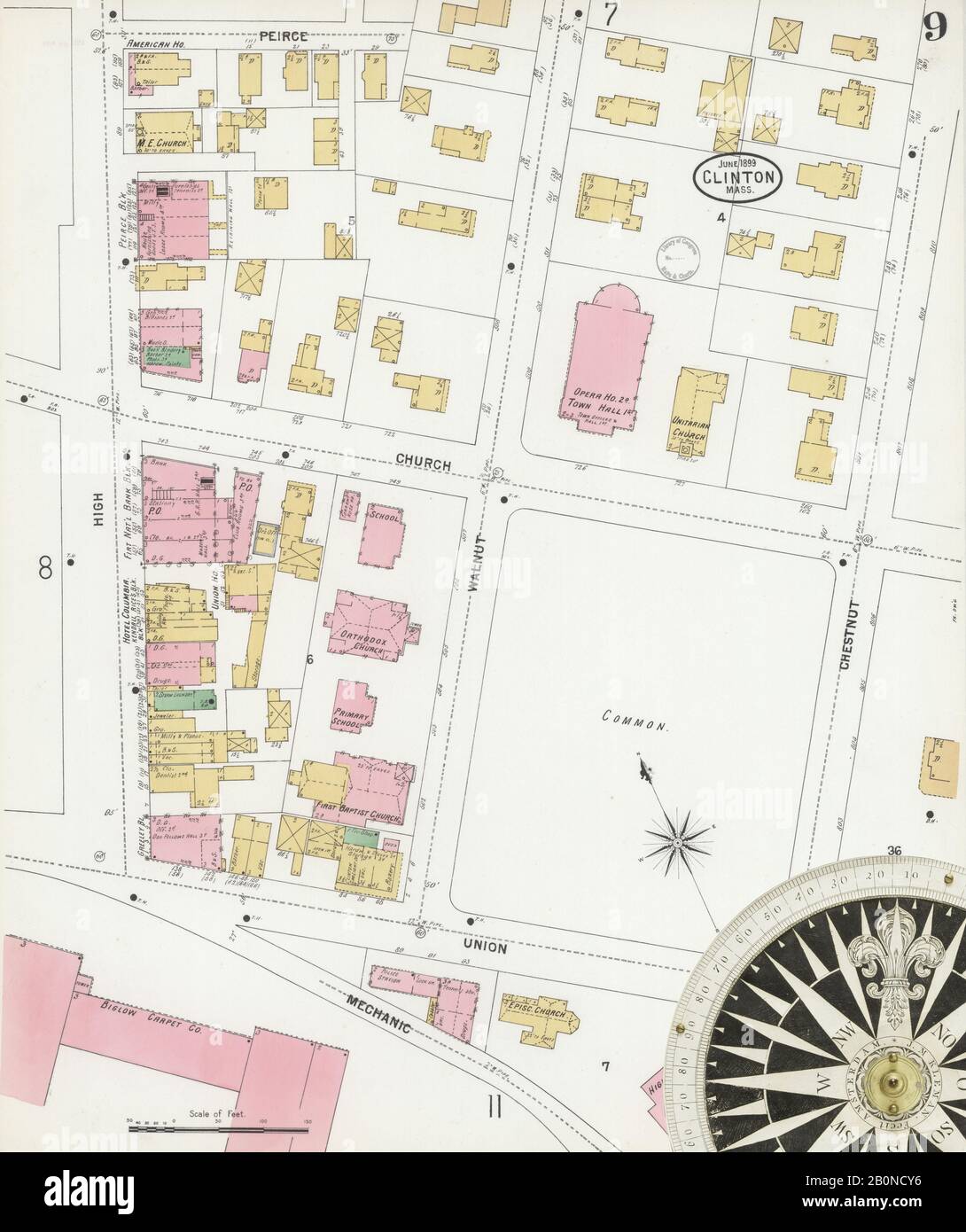 Image 9 of Sanborn Fire Insurance Map from Clinton, Worcester County ...