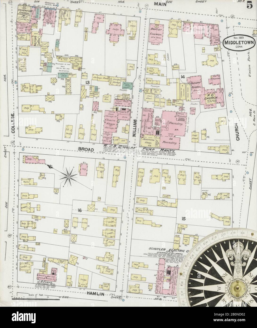 Middletown map hi-res stock photography and images - Alamy