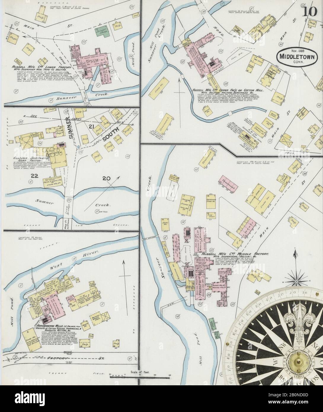 Map of middletown connecticut hi-res stock photography and images - Alamy
