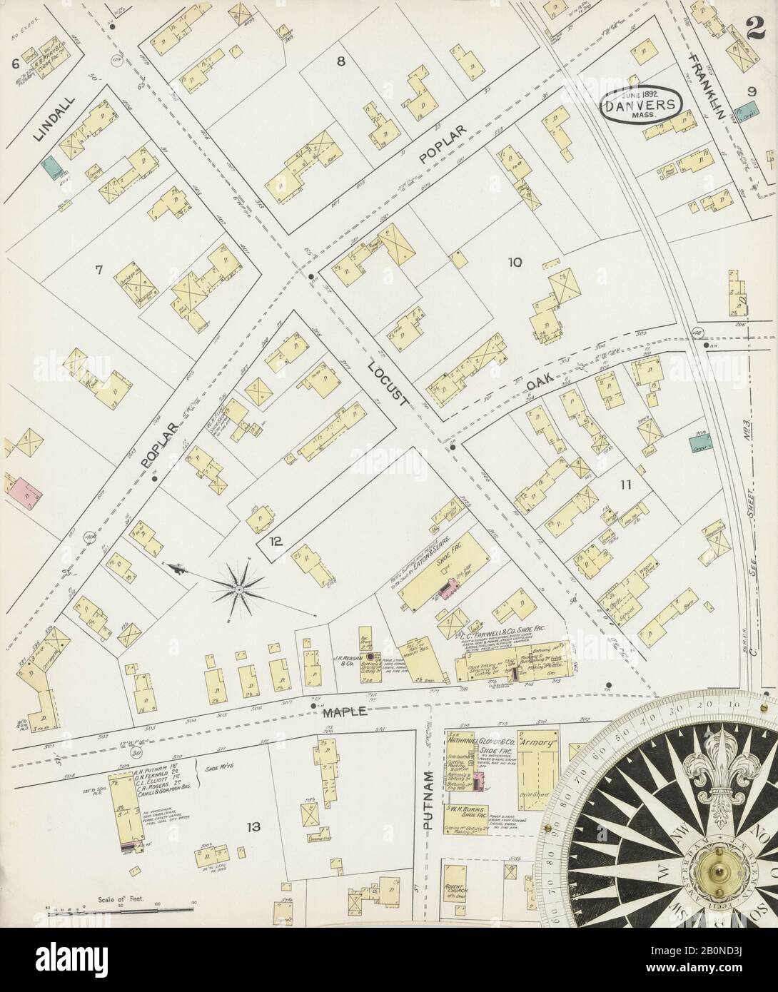 Danvers Massachusetts Map