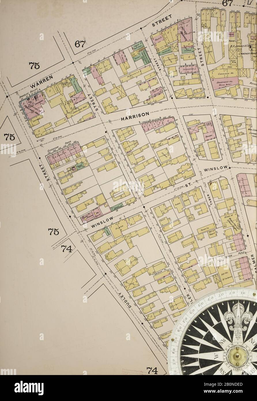 Map of brookline hi-res stock photography and images - Alamy