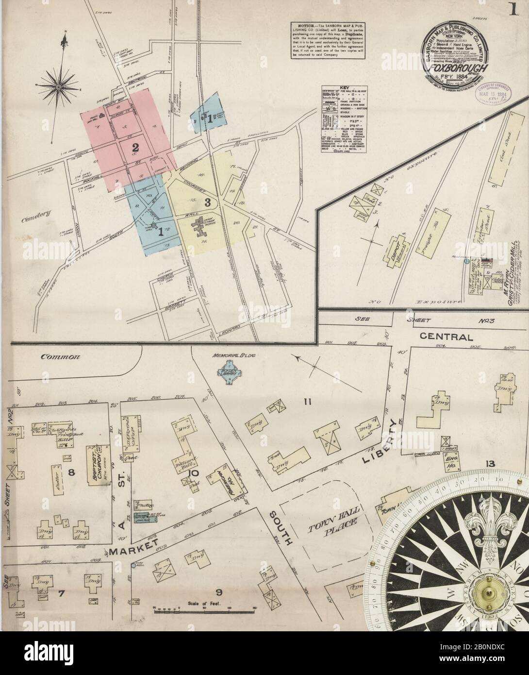 Map of foxboro hi-res stock photography and images - Alamy