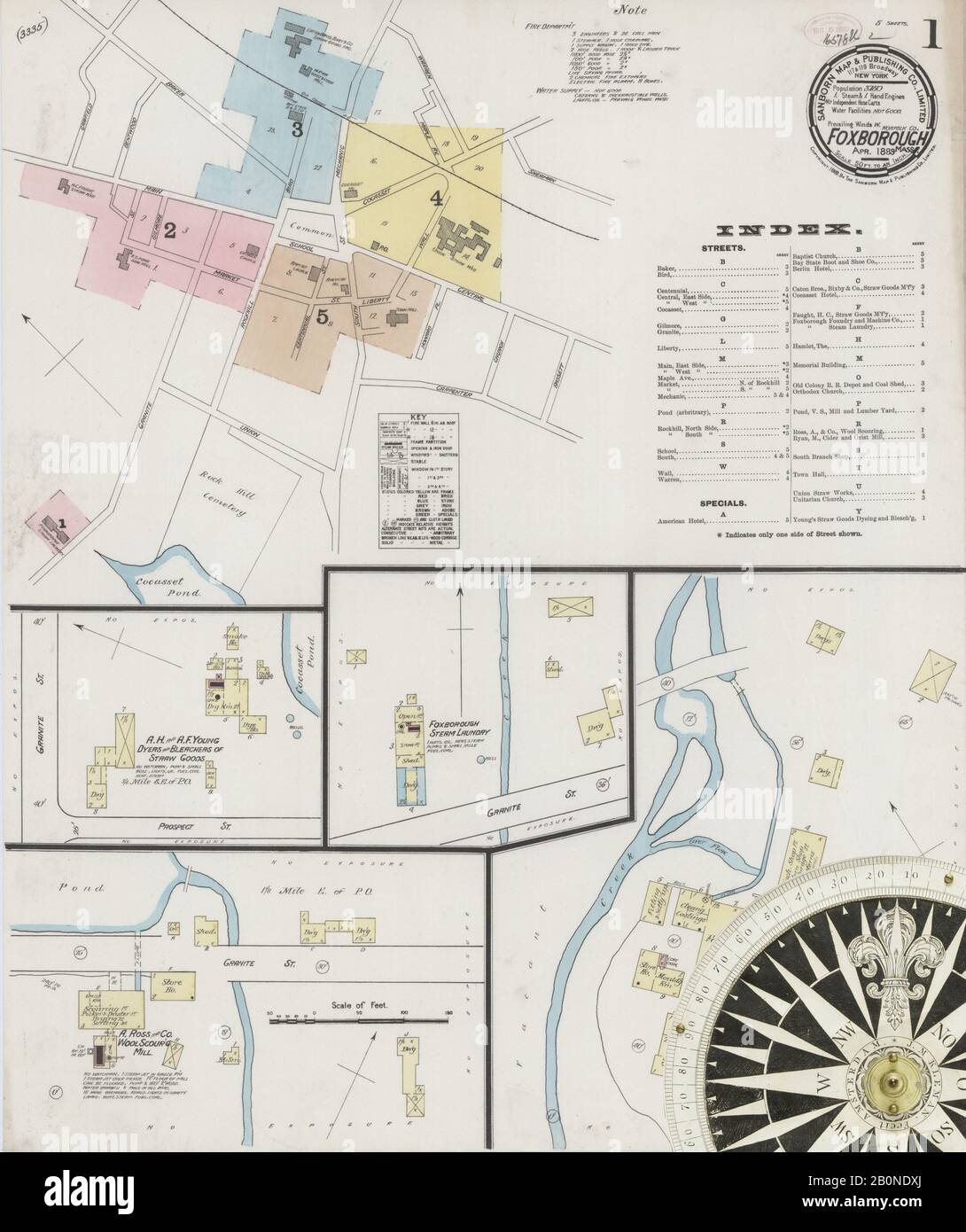 Map of foxboro hi-res stock photography and images - Alamy