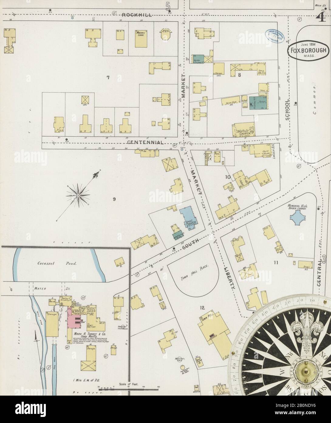 Map of foxboro hi-res stock photography and images - Alamy