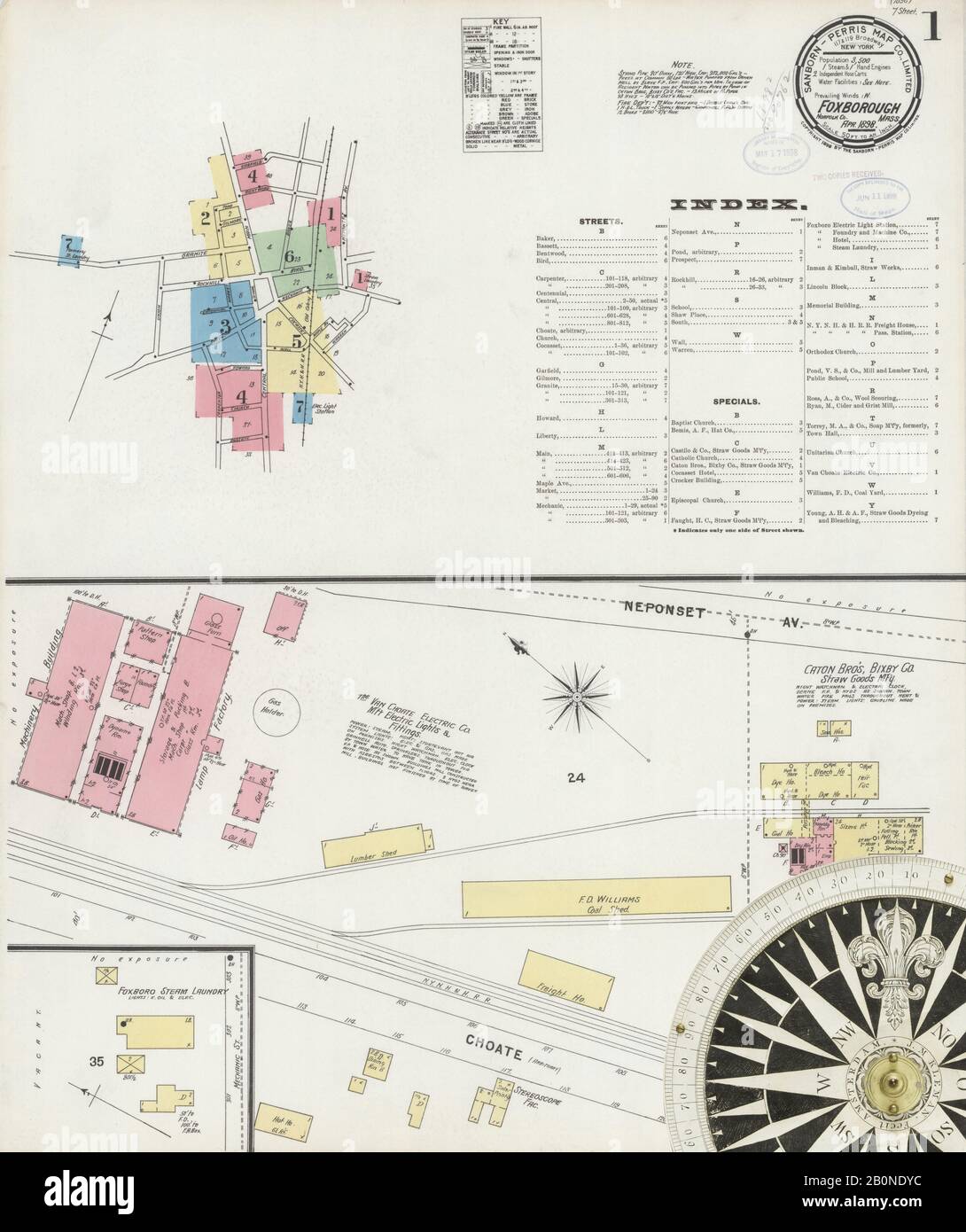 Map of foxboro hi-res stock photography and images - Alamy