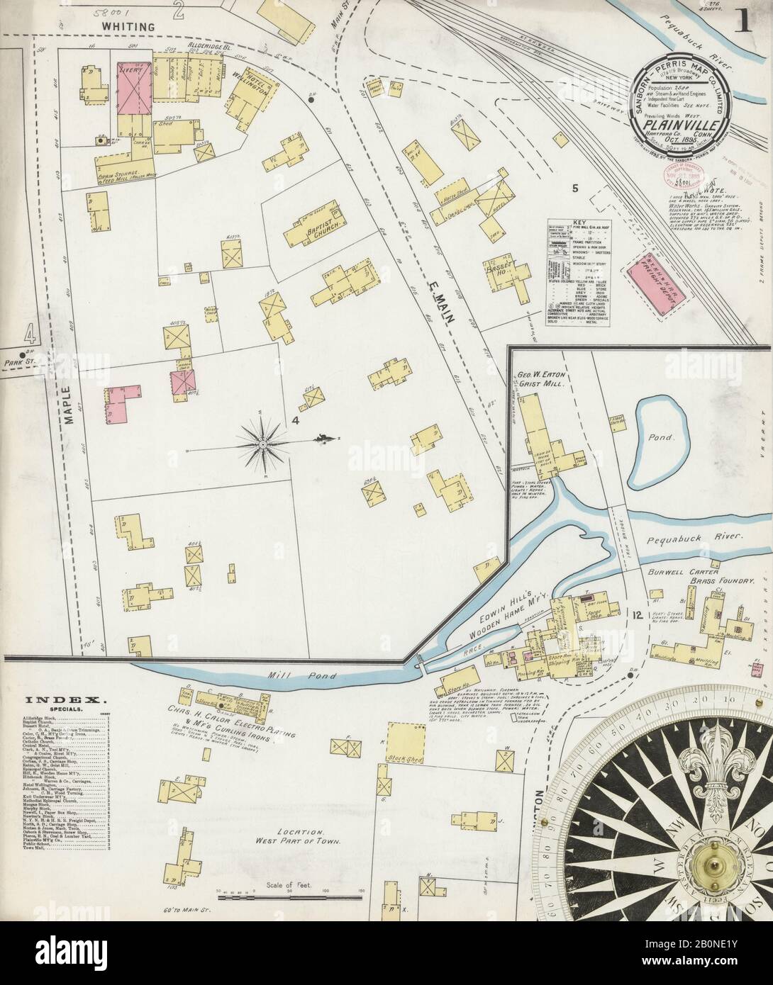 Map of plainville hi-res stock photography and images - Alamy