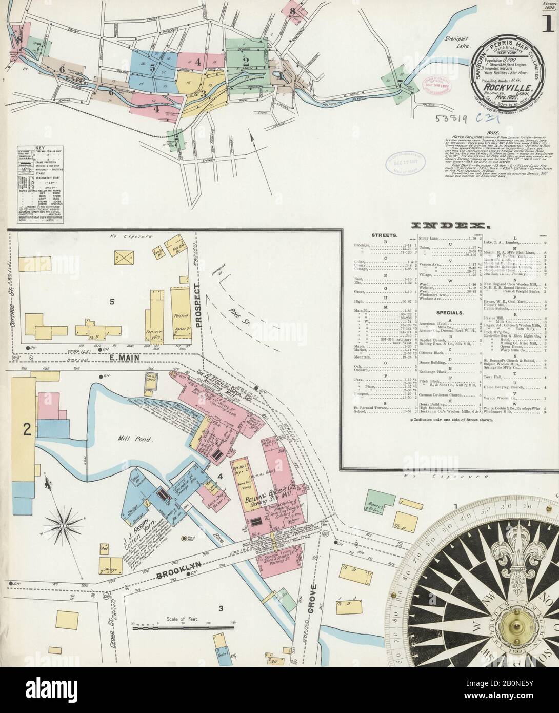Tolland map hi-res stock photography and images - Alamy