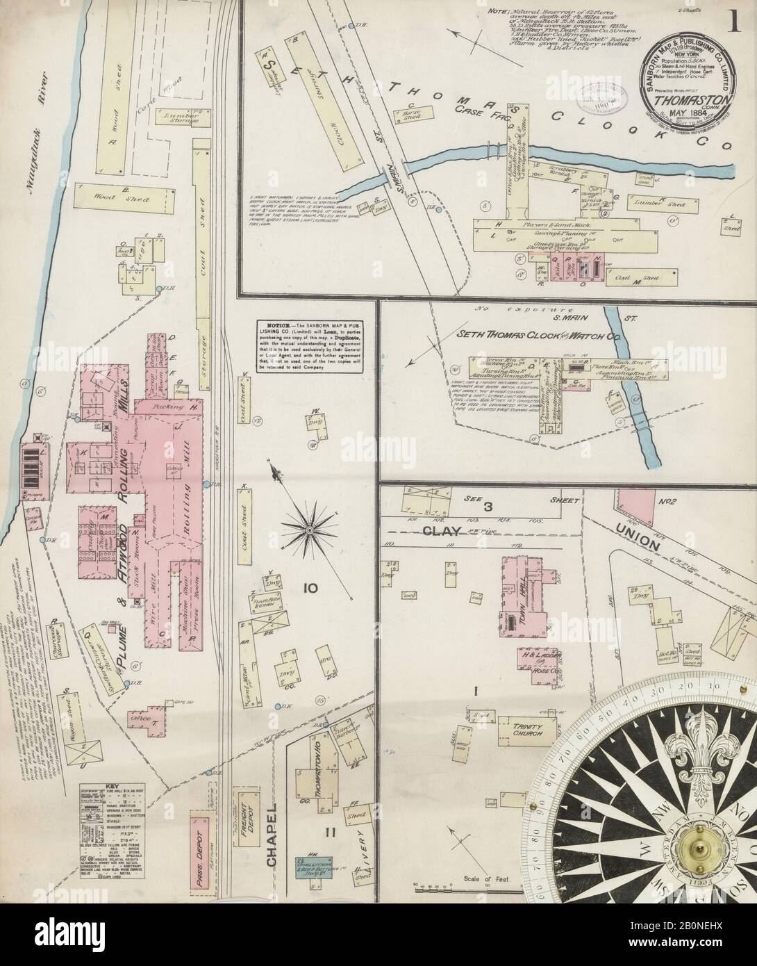 Map of thomaston hi-res stock photography and images - Alamy