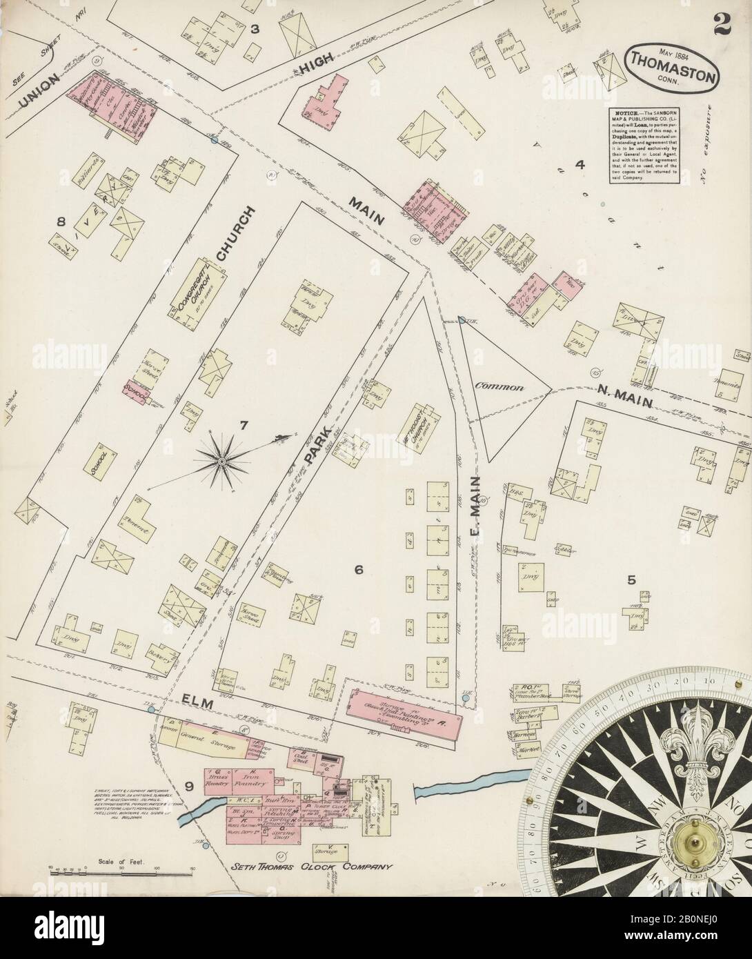 Map of thomaston hi-res stock photography and images - Alamy