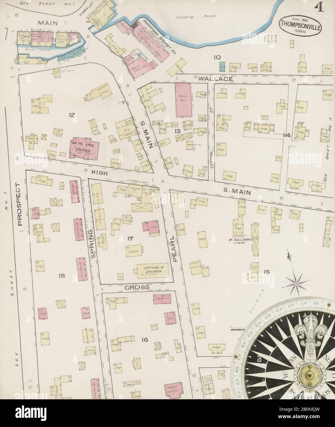 Image 4 of Sanborn Fire Insurance Map from Thompsonville, Hartford ...