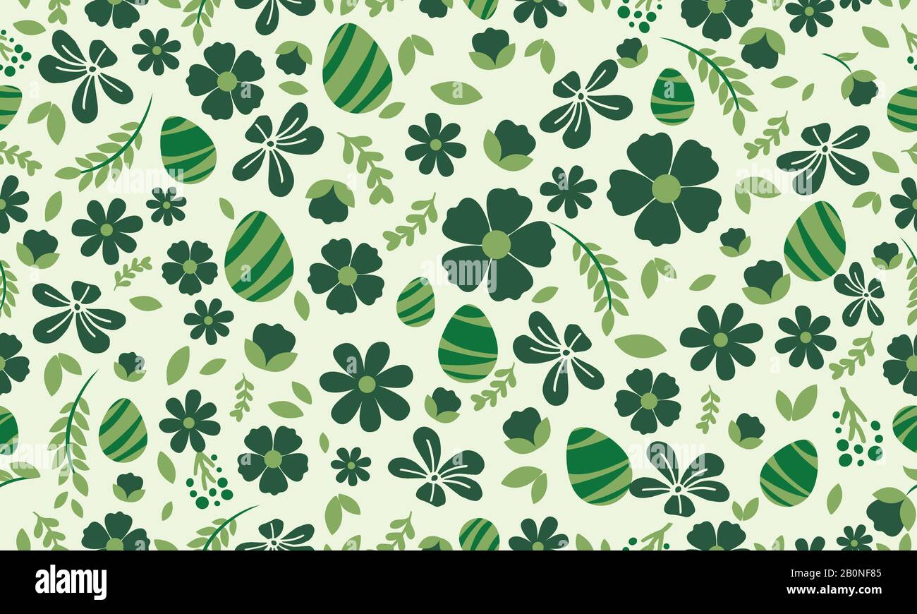 Beautiful leaf and floral design, for Easter pattern background design ...