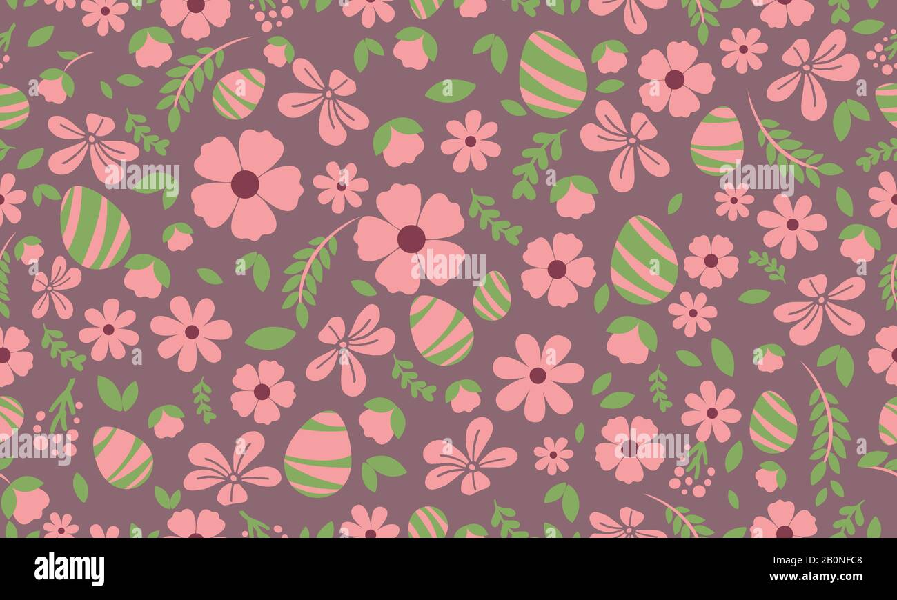 Beautiful leaf and floral design, for Easter pattern background design Stock Vector Image & Art ...