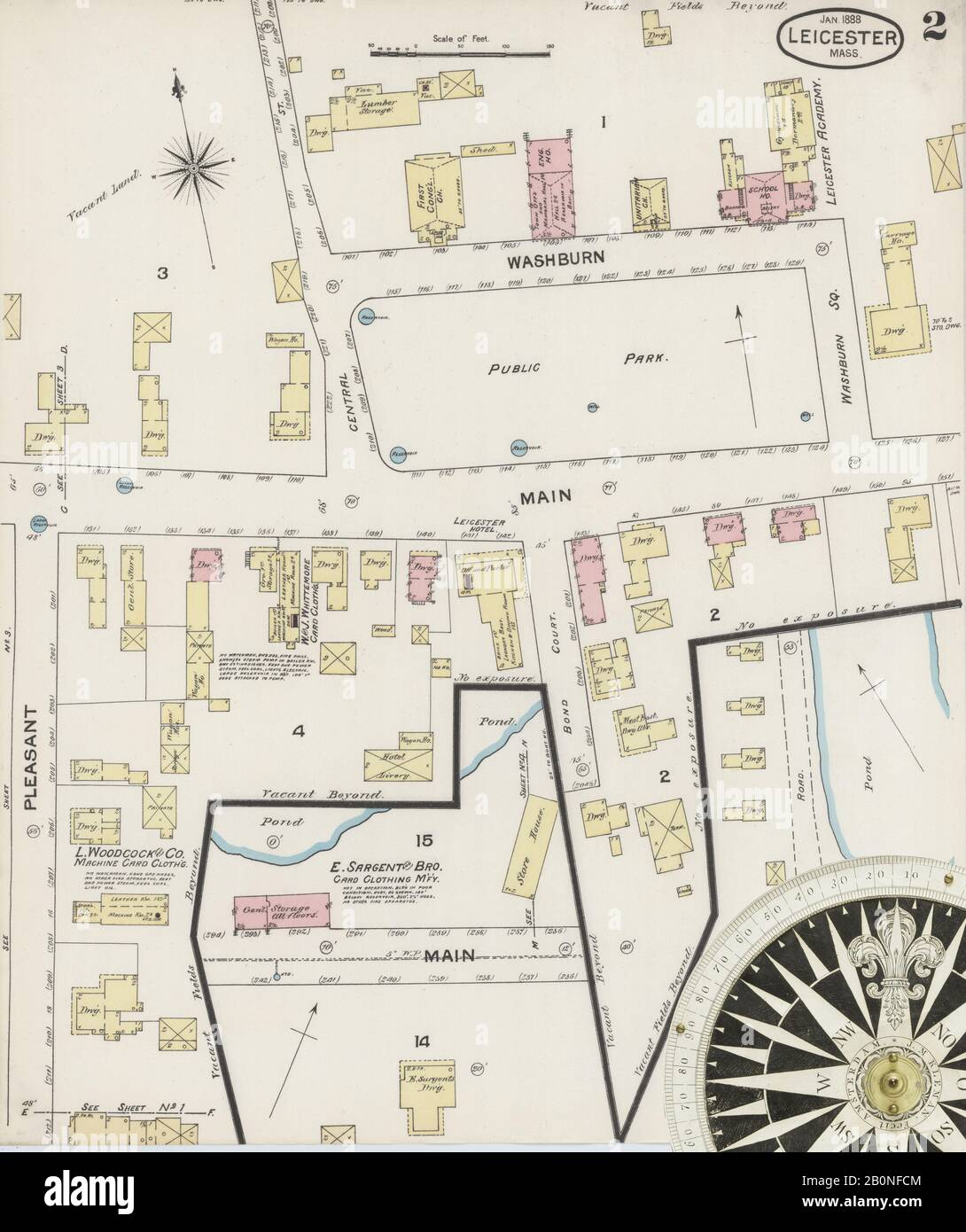 Leicester county map hi-res stock photography and images - Alamy