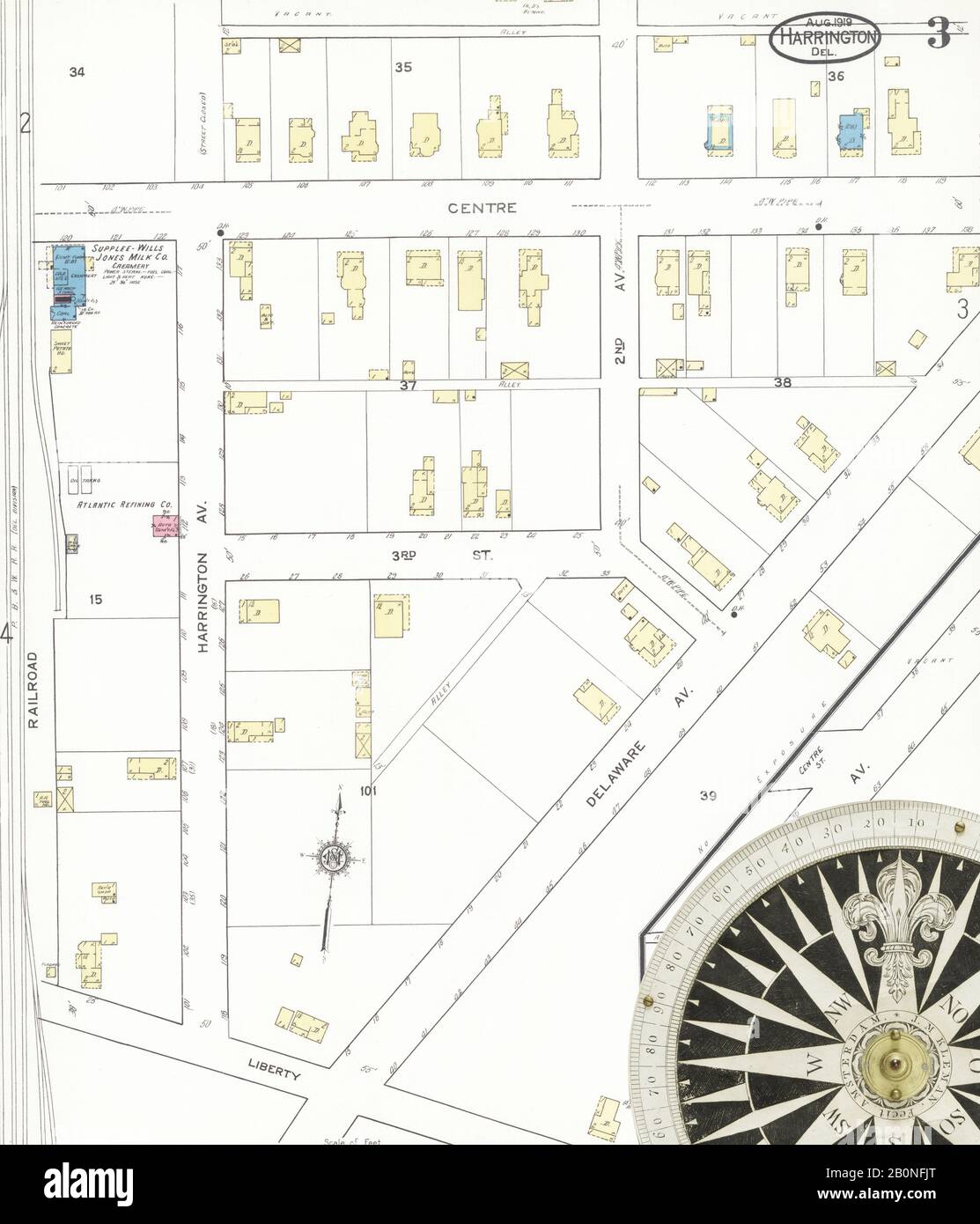 Map of harrington hi-res stock photography and images - Alamy