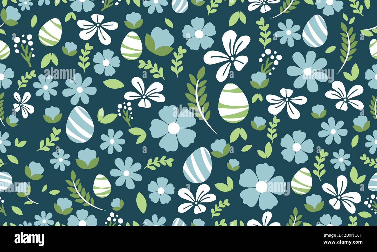 Beautiful leaf and floral design, for Easter pattern background design ...