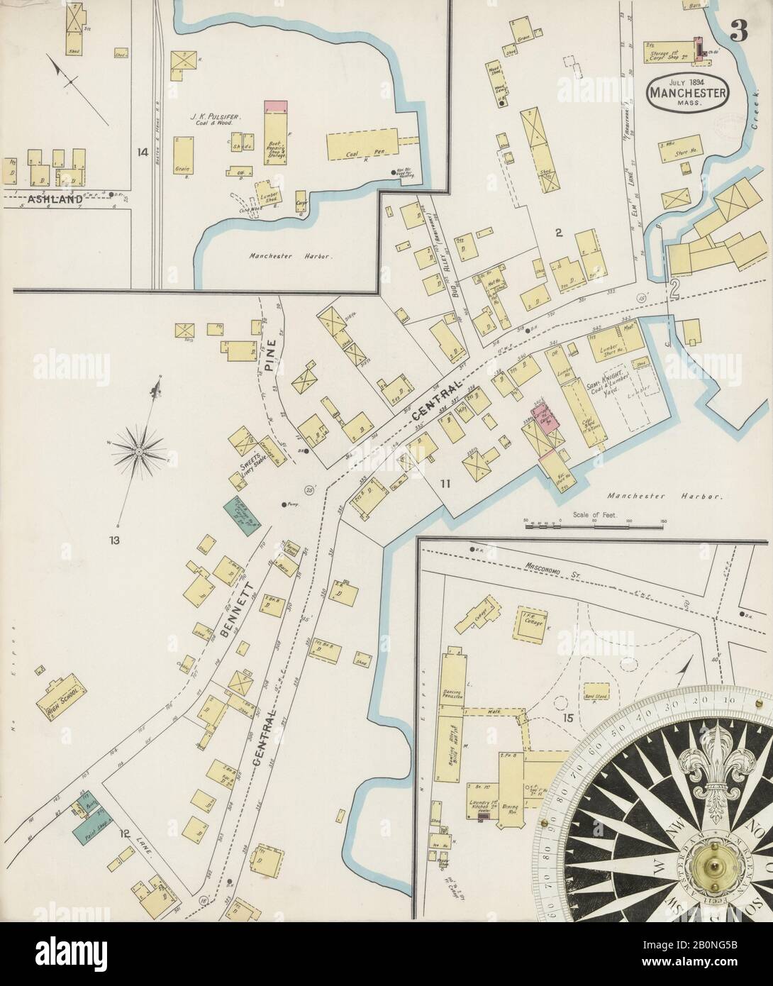 Old manchester city map hi-res stock photography and images - Alamy