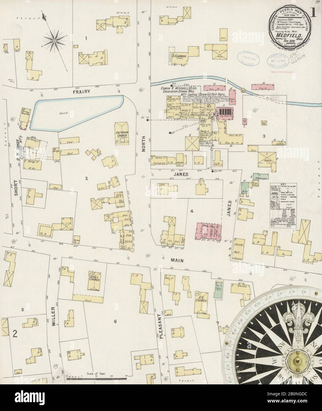 Map of medfield hi-res stock photography and images - Alamy