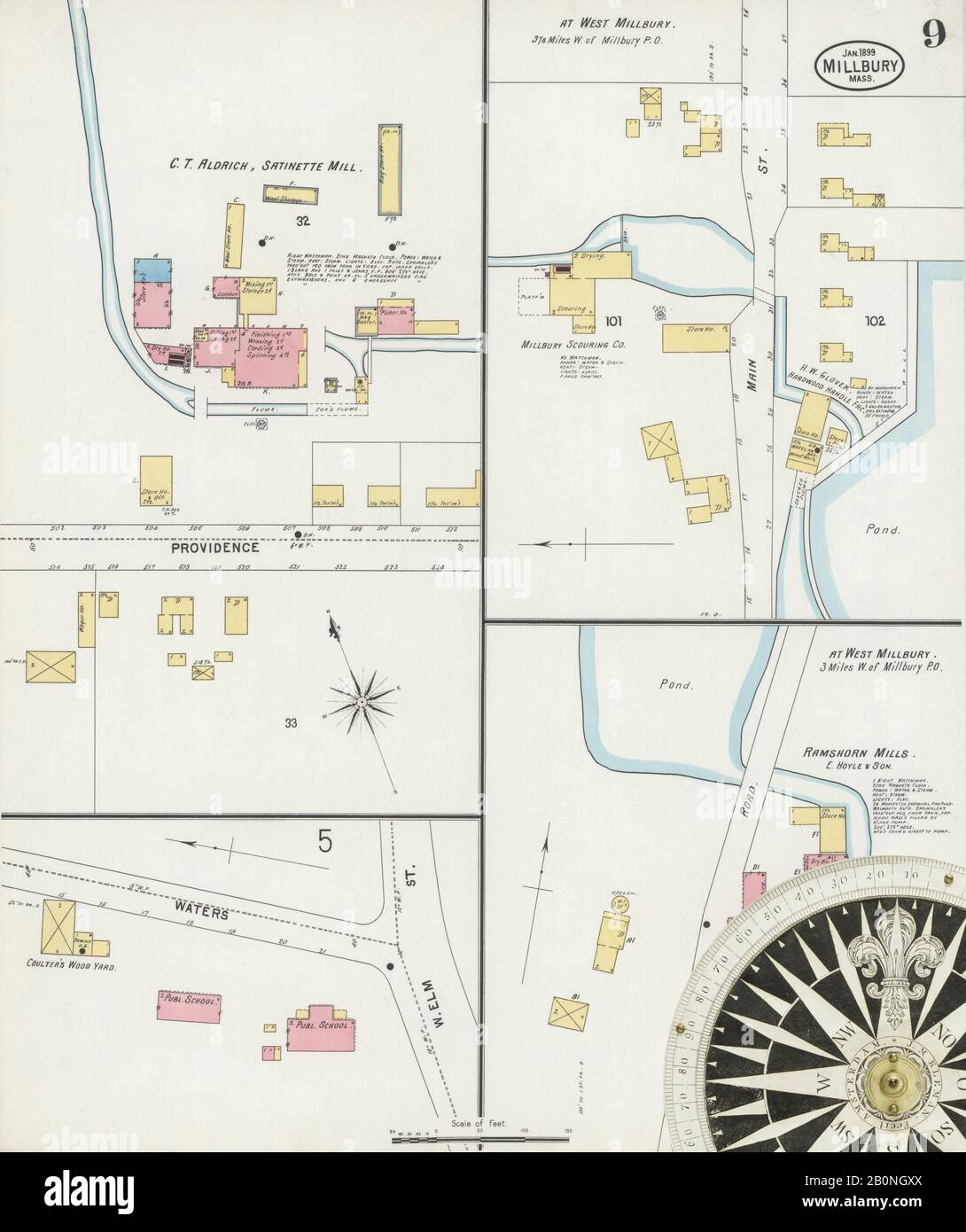 Image 9 of Sanborn Fire Insurance Map from Millbury, Worcester County ...