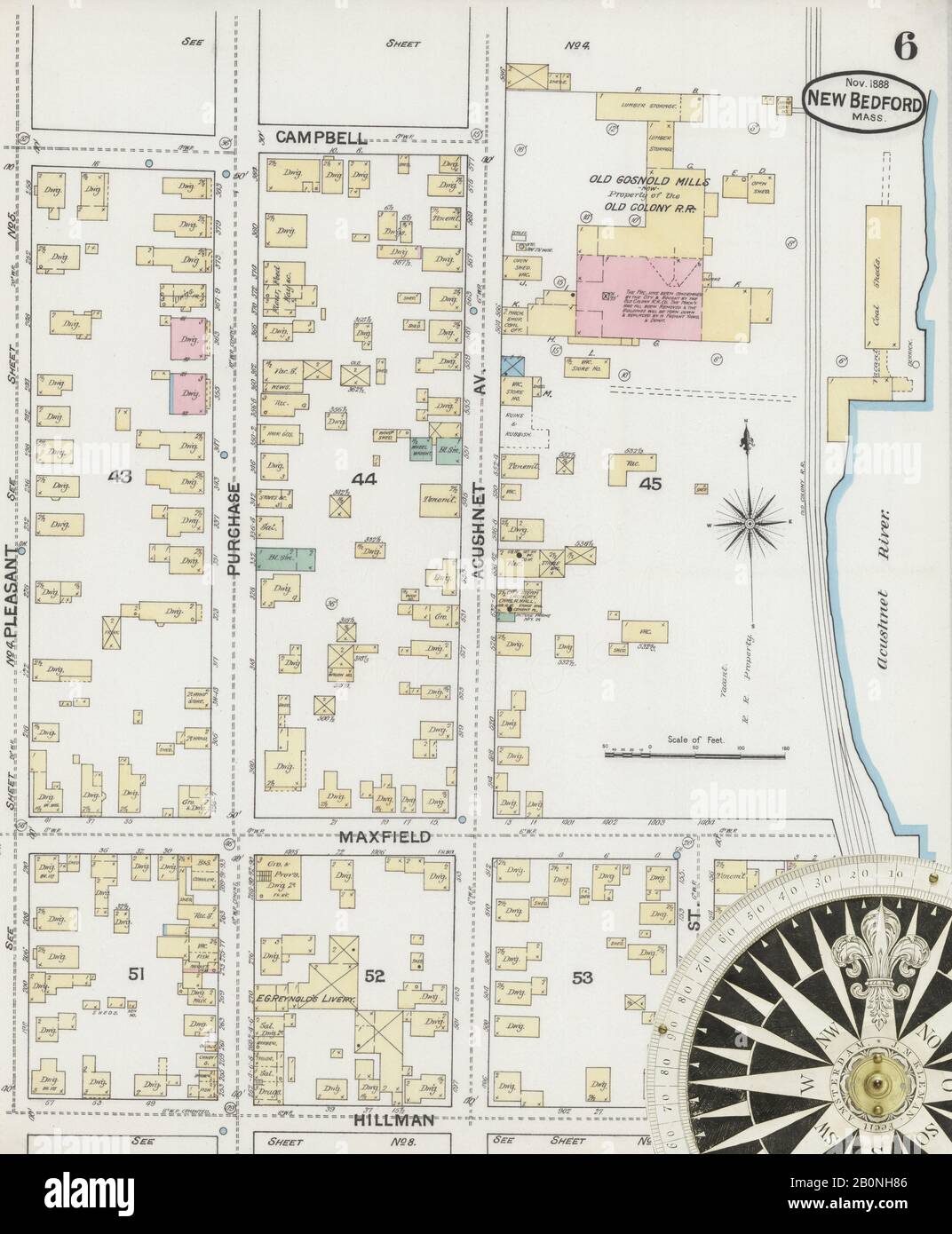 Map of fairhaven hi-res stock photography and images - Alamy
